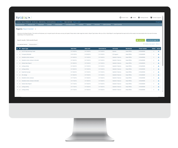 Real Time Reporting Management Feature | Kyozou